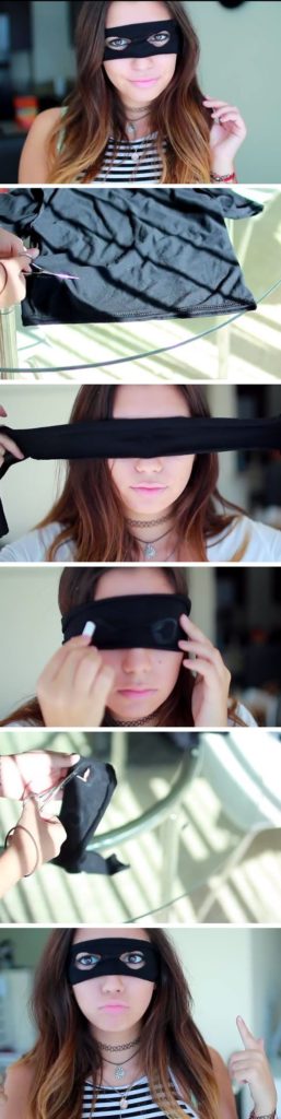 17 Absolutely Creepy Costumes and Make up for Halloween: 3. Simple Mask