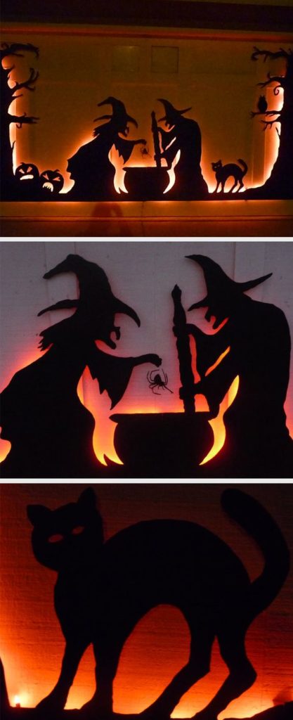 23 Fantastic Halloween Light DIYs: 5. Shadow Lights