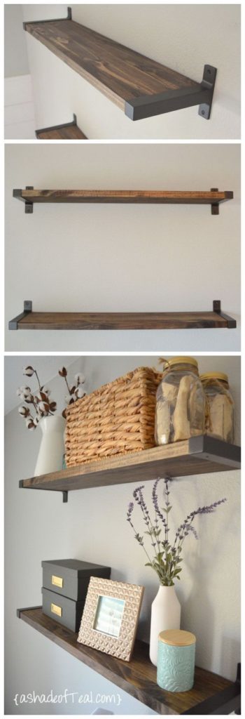 12. Simple Wall Shelves