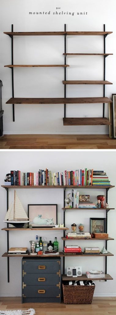 16 Incredible Designs and DIYs for Shelves - DIY Home - diyncraftshome.com